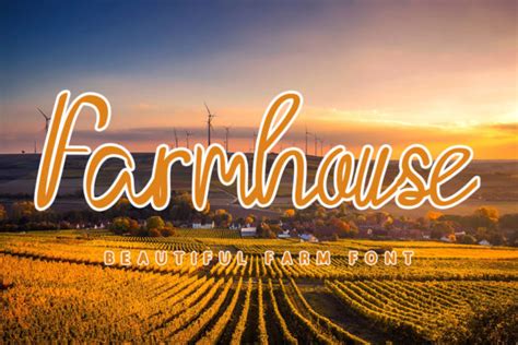 Farmhouse Font By Nya Letter Creative Fabrica