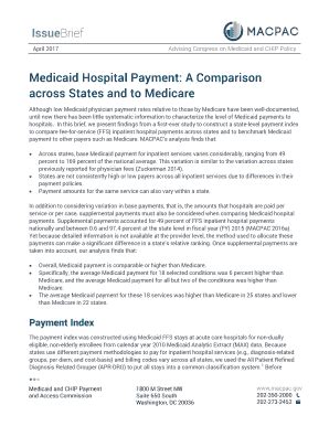 Fillable Online Medicaid Hospital Payment A Comparison Fax Email Print