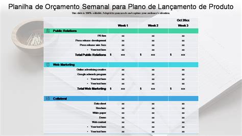 Os Principais Modelos De Or Amento Semanal Amostras E Exemplos