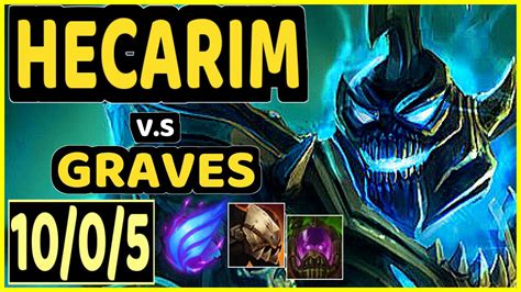 HECARIM Vs GRAVES 10 0 5 KDA JUNGLE CHALLENGER GAMEPLAY EUW YouTube