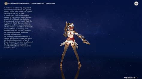 Eleazareremite Desert Clearwater Lorearchon Residue Rgenshinimpact