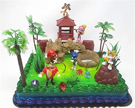 Buy Sonic The Hedgehog Deluxe Birthday Cake Topper Set Featuring Sonic