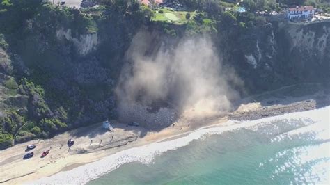 Landslide In Palos Verdes Estates Youtube