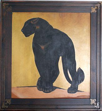 juergen wollmann de Bild Gemälde Paul Jouve Schwarzer Panther
