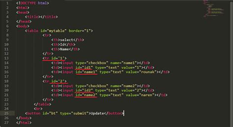 Update Multiple Data In Table Using JavaScript And JQuery And Print
