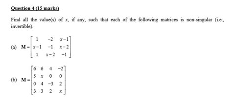 solved find all the value s of x if any such that each of