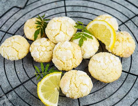 Galletas craqueladas de limón