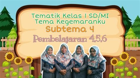 Pembelajaran Tematik Kelas 1SD MI Tema Kegemaranku Subtema 4