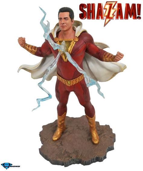 Shazam Zachary Levi Estátua Diorama DC Gallery Blog de Brinquedo