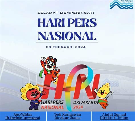 Perumda Air Minum Tirta Kahuripan Mengucapkan Selamat Hari Pers