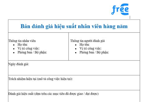 5 Mẫu đánh giá hiệu suất công việc giúp nhà quản lý nhàn hơn