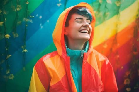Lgbt Gay Pride Lgbtq Bandera Del Arco Iris Verdad Apoyo Minoritario
