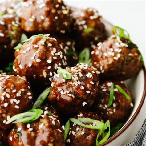 Baked Saucy Asian Meatballs Recipe The Recipe Critic