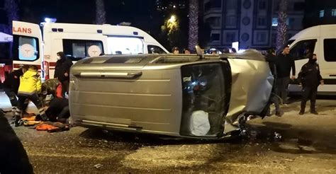 Kontrolden çıkan araç takla attı 1 yaralı Haberler
