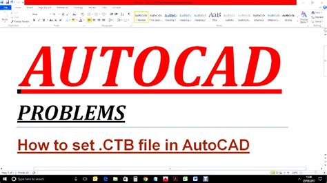 How To Set CTB File In AutoCAD YouTube