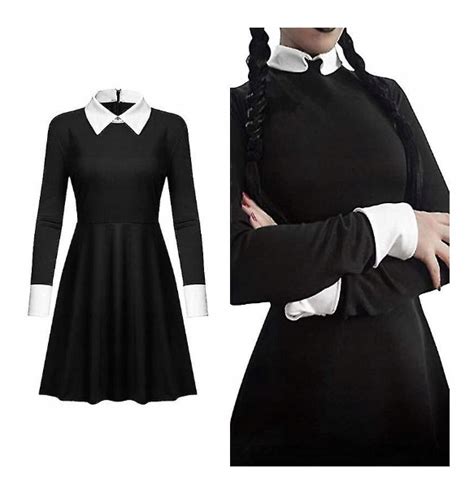 Strój Wednesday Addams S 4 6 lat Sukienka Przebranie Karnawał 90 110 cm