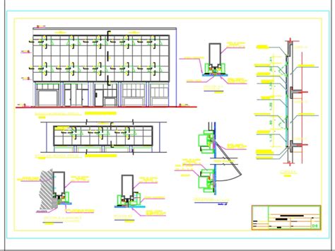 Detalle Muro Cortina En AutoCAD Descargar CAD 199 28 KB Bibliocad