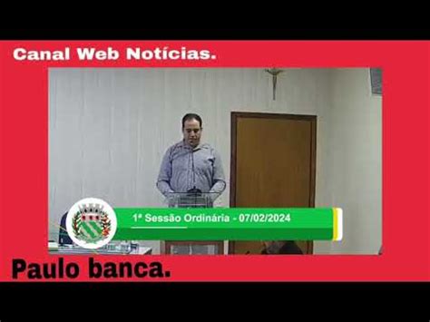 Fala do vereador Jouner Goulart da Câmara de Potirendaba YouTube