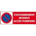 Panneau Stationnement Interdit Acc S Pompiers