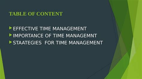 Effective Time Management Importance And Strategies
