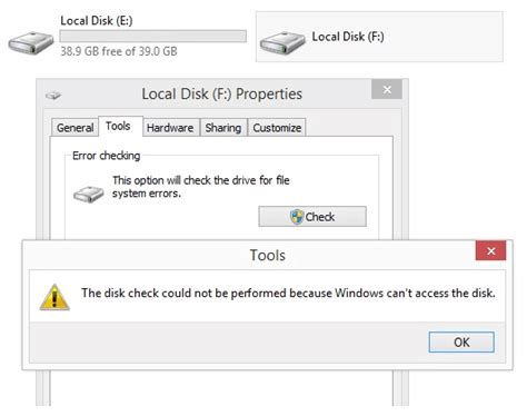 Fixed Disk Check Could Not Be Performed Because Windows Does Not Have