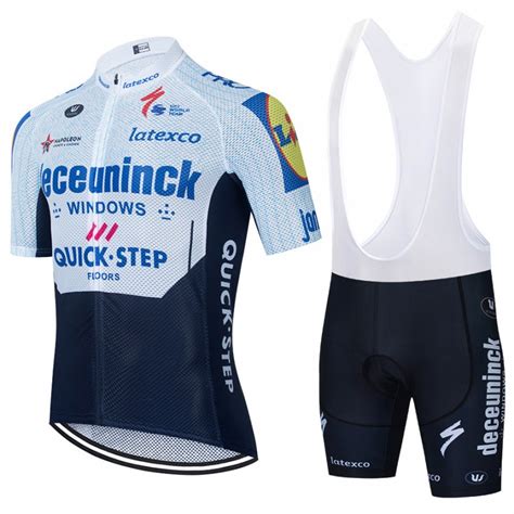 Ensemble cuissard vélo et maillot cyclisme équipe pro QUICK STEP