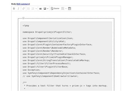Prism Js Syntax Highlighter Drupal Org