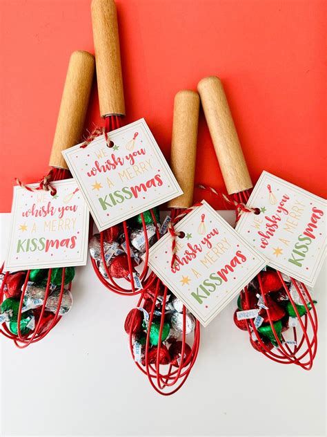 Whisk You A Merry Kissmas Tagskissmas Printable Tags Etsy
