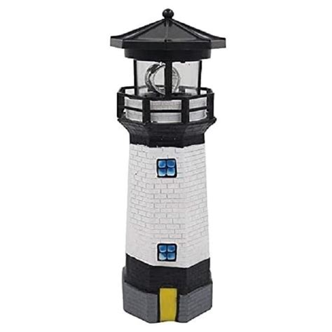 Phare Solaire Phare décoratif de Jardin Traditionnel à énergie Solaire