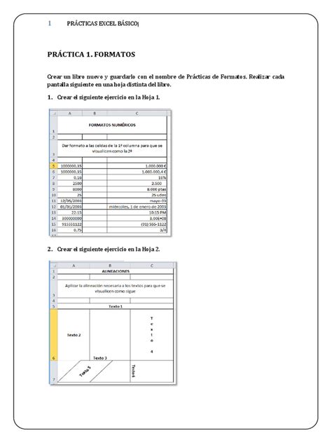 prácticas excel básico pdf hoja de cálculo microsoft excel