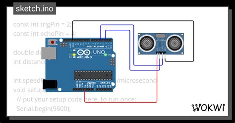 praktek 2 ultrasonic ino wokwi esp32 stm32 arduino si