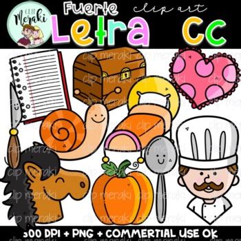 El Abecedario Clip Art Bundle Letras D R C C N Spanish Alphabet Clip Art