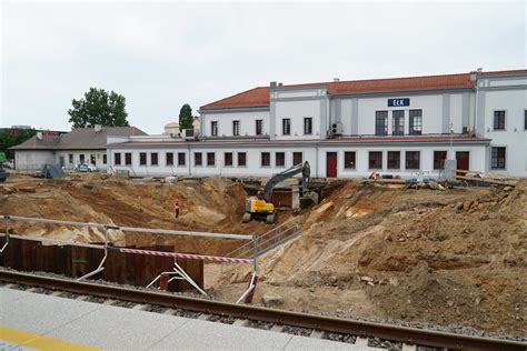 Rail Baltica postępują prace na stacji w Ełku PKP Polskie Linie