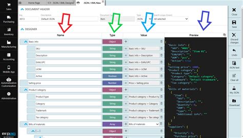 Json Xml Designer Erpag