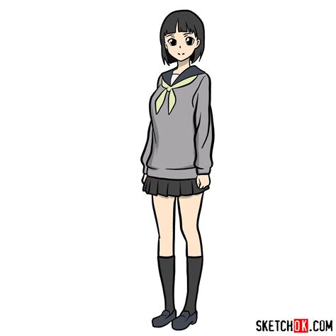 How To Draw Suguha Kirigaya In Her Real Life Appearance