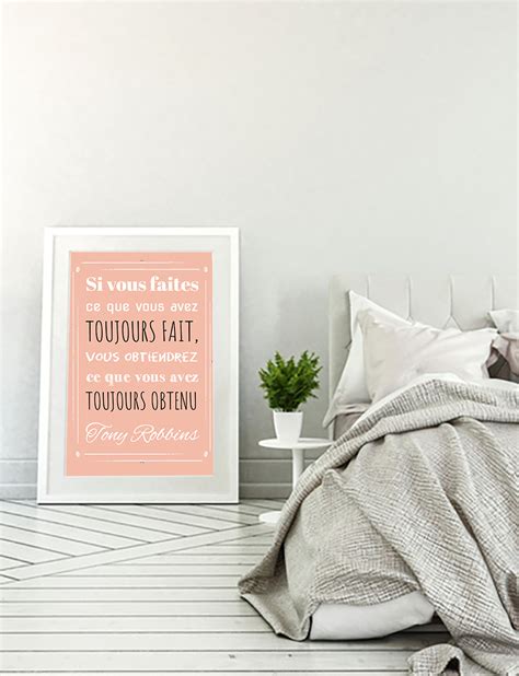 Tableau Ou Poster Personnalis Citation Si Vous Faites Tony Robbins