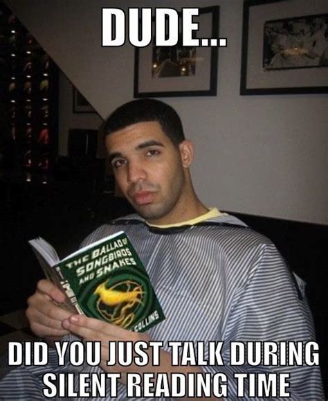 A Man Sitting Down Reading A Book With The Caption Dude Did You Just