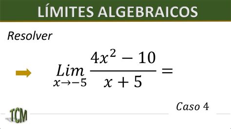 L Mites Algebraicos Caso Youtube