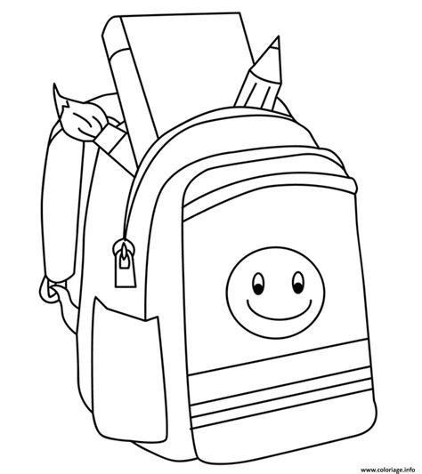 Coloriage Rentree Scolaire Sac A Dos Dessin Rentree Scolaire à imprimer