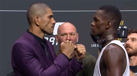 VÍDEO Alex Poatan e Israel Adesanya protagonizam encarada tensa antes