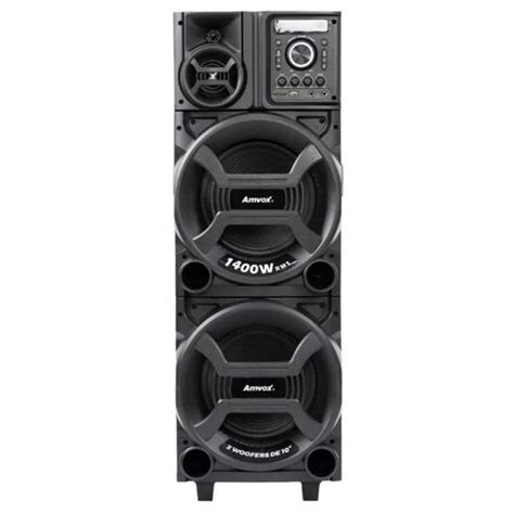 Caixa De Som Amplificada Amvox Titan ACA 1402 1400W RMS LED Bluetooth