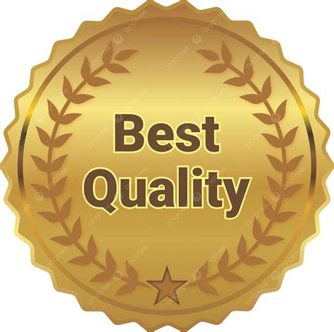 Goldenes Produktabzeichen Von Bester Qualit T Vektor Beste Qualit T