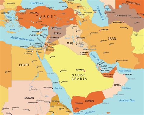Map Collection Of The Middle East GIS Geography