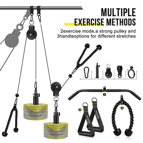 Vavosport Fitness Lat And Lift Pulley System Gym Upgraded Lat Pull