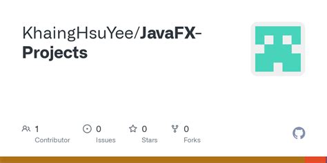 GitHub KhaingHsuYee JavaFX Projects