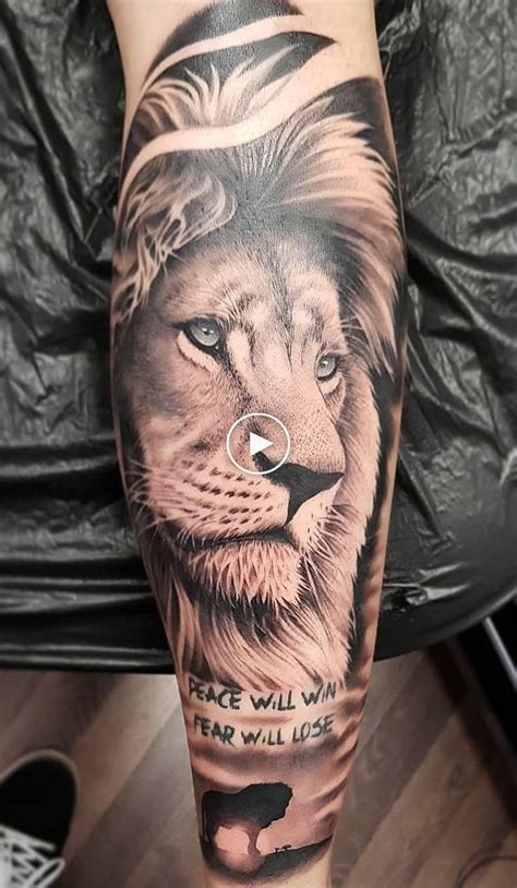 Vrouwelijke En Mannelijke Leeuwentattoos Toptattoos Tattoo Sleeve