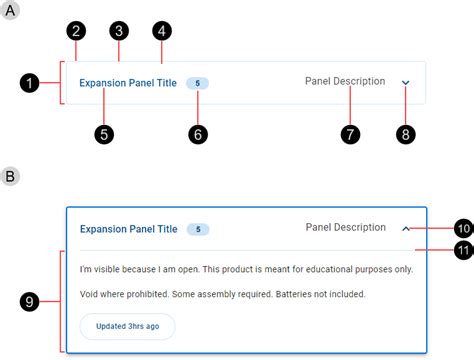 Expansion Panel Unified UX