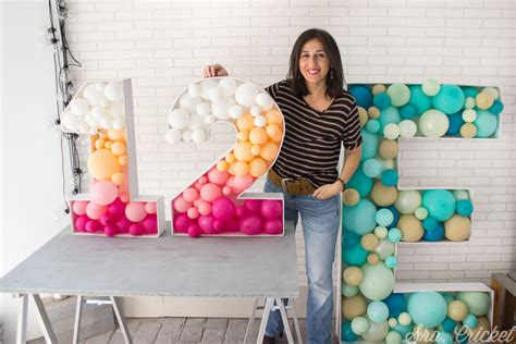 Cómo hacer letras y números 3D gigantes para rellenar con globos