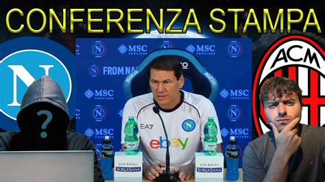 Reaction CONFERENZA STAMPA Di Rudi Garcia Vigilia NAPOLI MILAN
