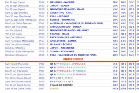 J Coupe Du Monde De Rugby O Quand Et Quels Prix Acheter